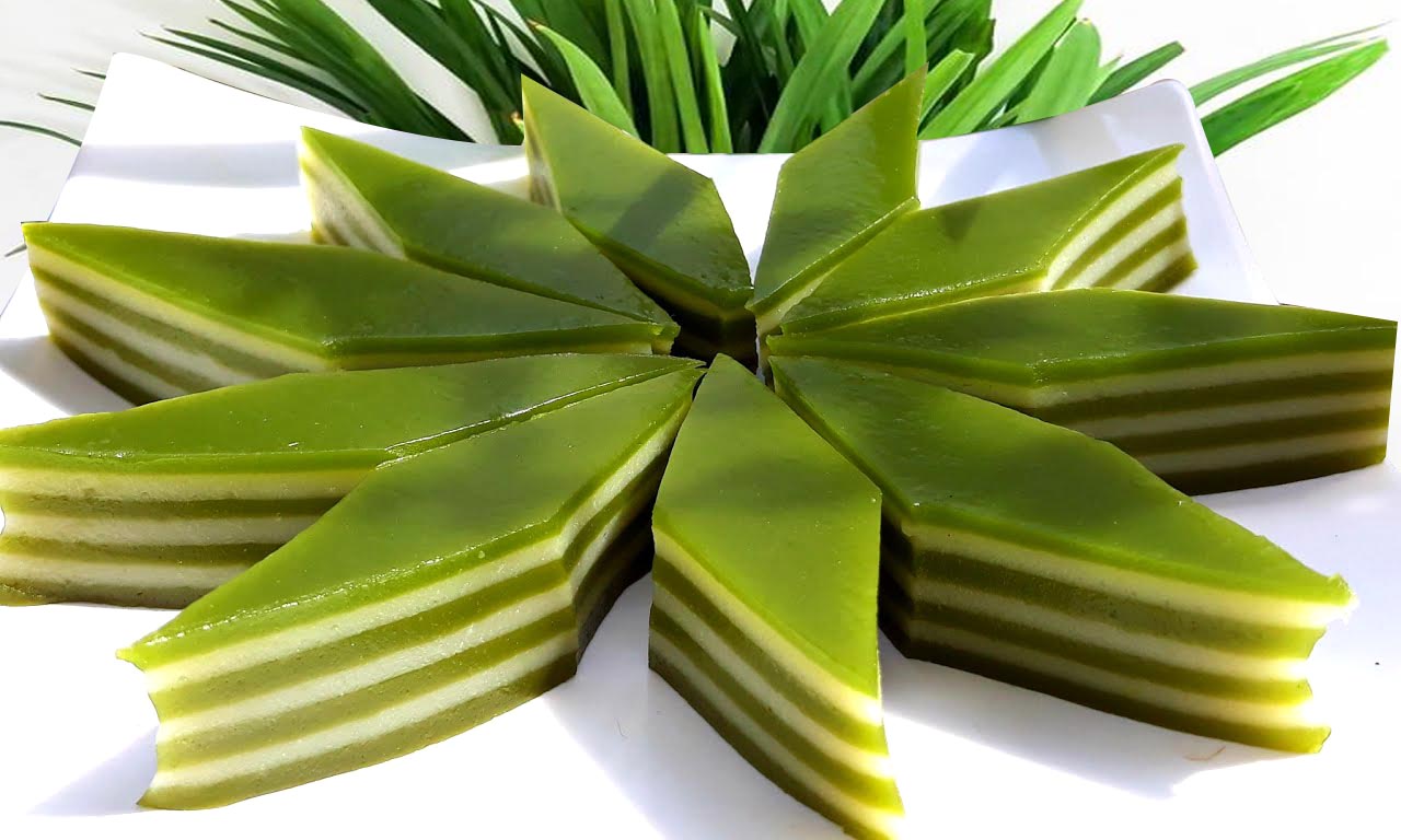 Cách làm bánh da lợn lá dứa đậu xanh| Các công thức làm bánh da lợn ...